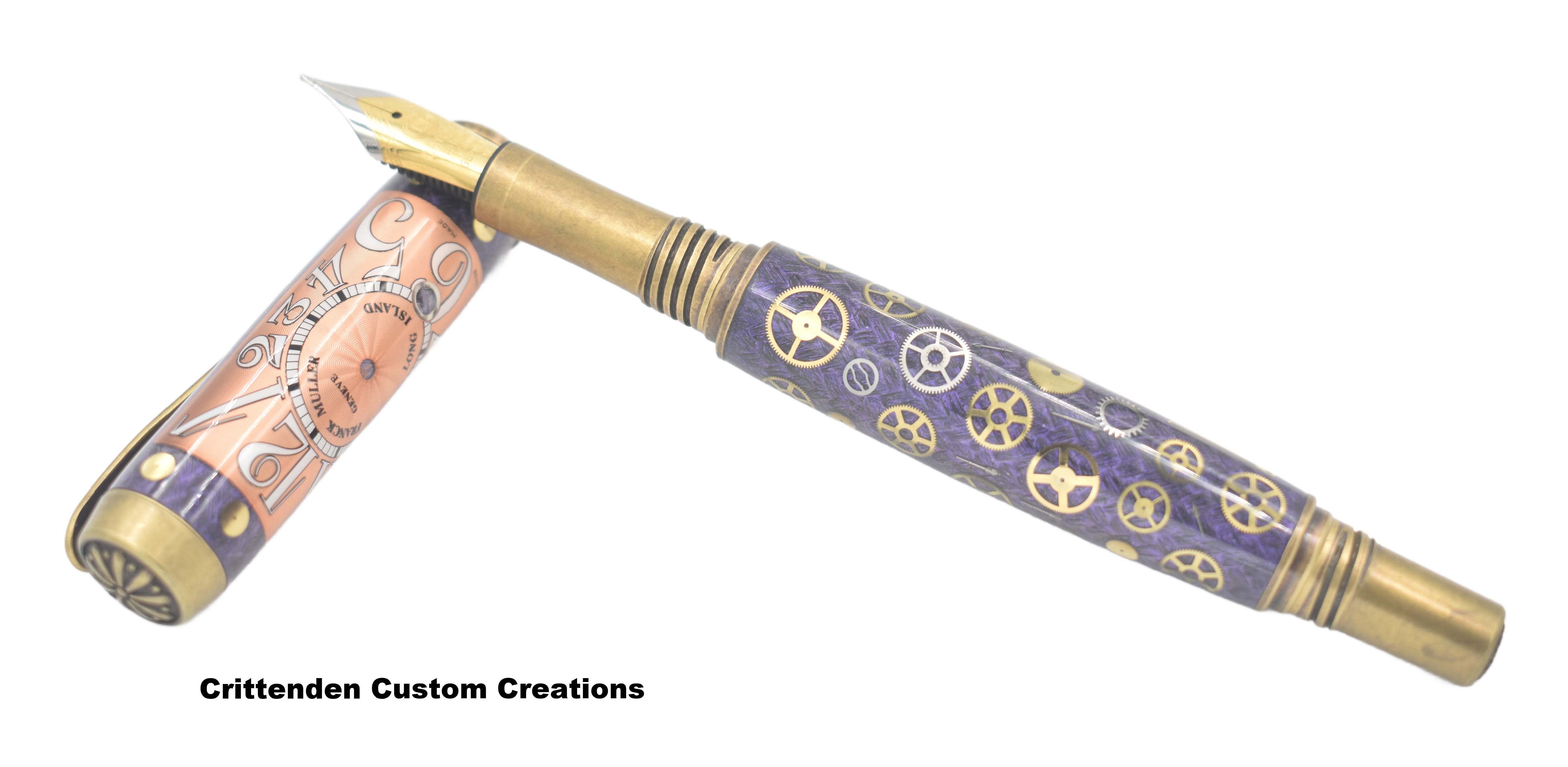Jr. Joshua Fountain Pen with Franck Muller Watch Parts – Crittenden ...