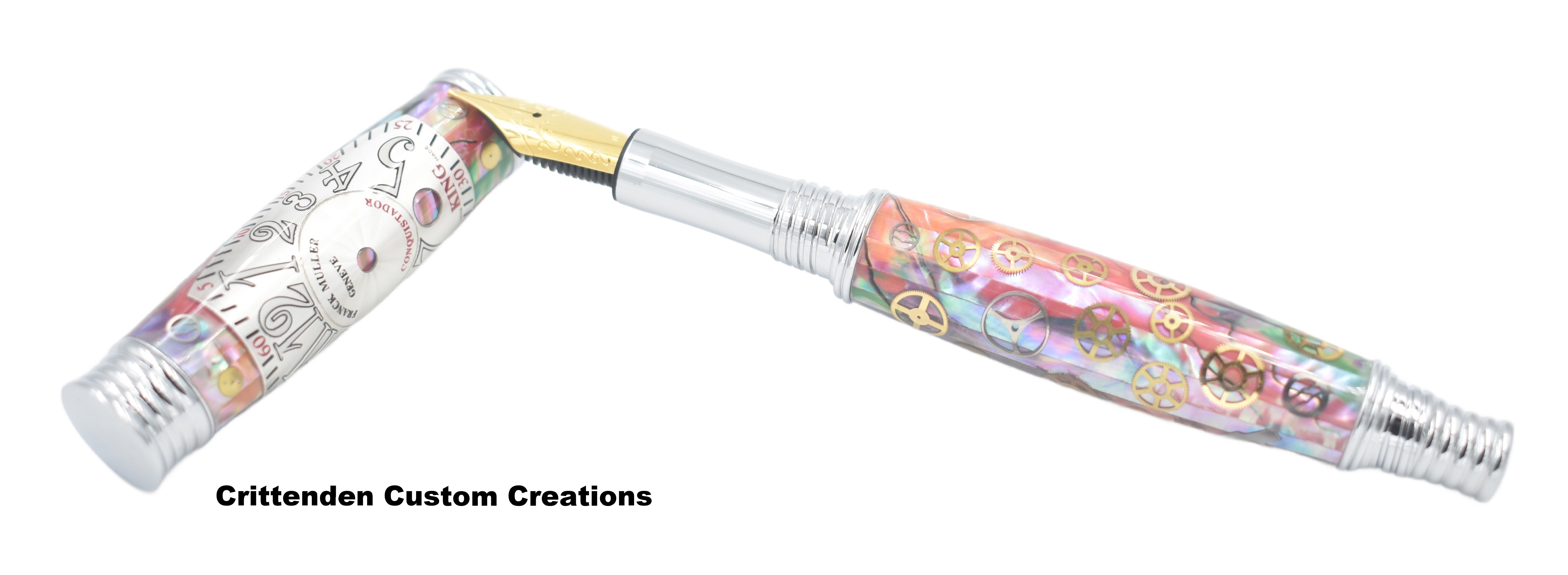Jr. Morgan Fountain Pen with Frank Muller Watch Parts over Superlative ...